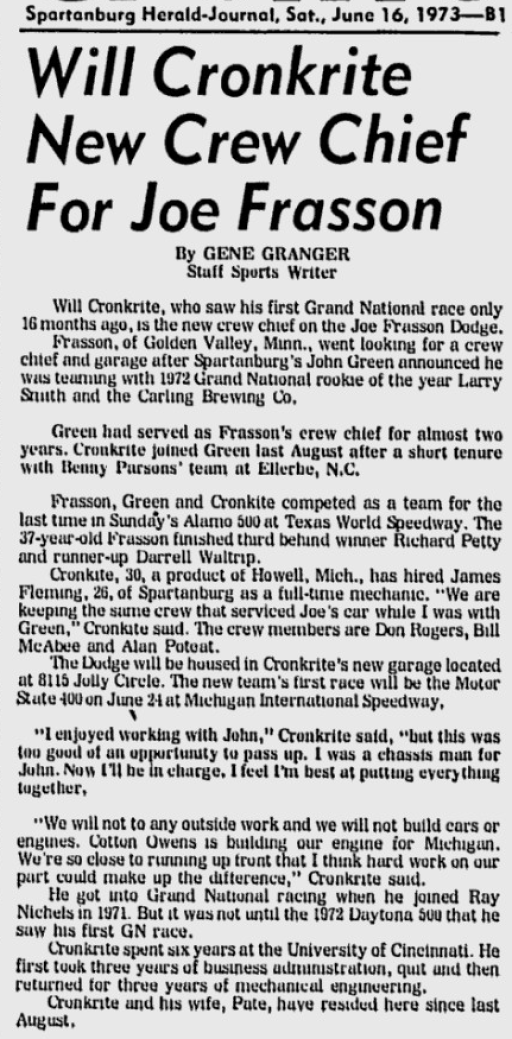 Will Cronkrite - Joe Frasson - Gallery - TMC Chase | racersreunion.com