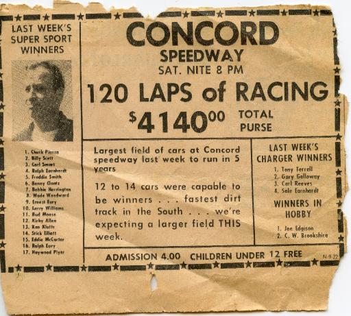 Concord Speedway - Gallery - Larry Eudy | racersreunion.com