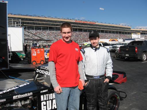 Trevor Mourer(Crew) & Dale Dodge Jr At Atlanta Motor Speedway 3/8/08 ...