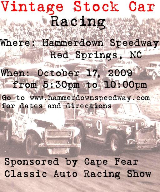 Flyer For Oct 17 Vintage Dirt Racing - Gallery - Jim Wilmore ...