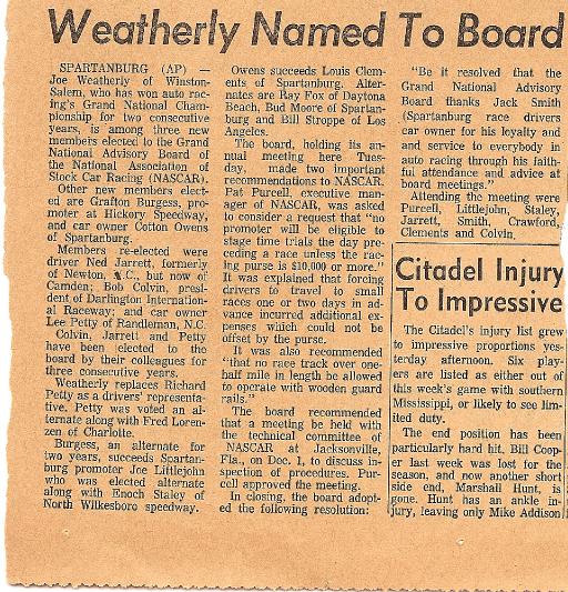 Joe Weatherly - Gallery - Harvey Tollison | racersreunion.com