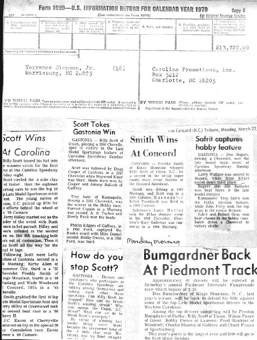 Billy Scott 23 - Gallery - Billy & Barbara Scott | racersreunion.com