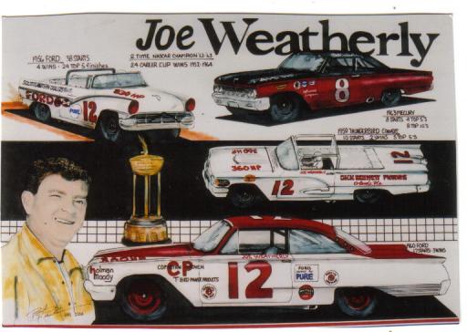 Joe Weatherly Ford Artwork - Gallery - Bill Rankin | racersreunion.com