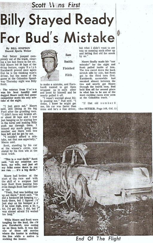 Billy Scott Wins First Race At Columbia - Pg 1 - Gallery - Billy ...