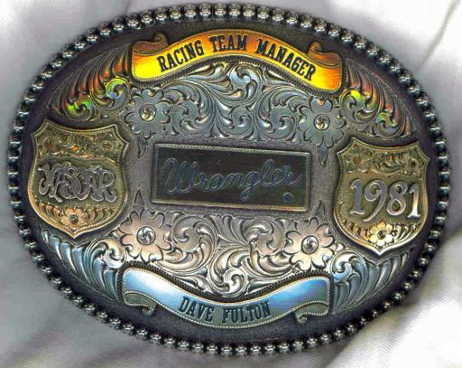 Big Wrangler Belt Buckle - Gallery - Dave Fulton | racersreunion.com