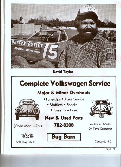 Metrolina Speedway And David Taylor-1980s' - Gallery - Billy & Barbara ...