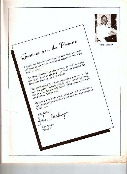 JOHN GASKEY CONCORD SPEEDWAY PROMOTER 1960s'- 1970s' - Gallery - Billy ...