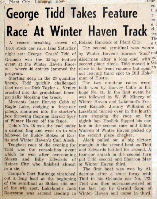 WINTER HAVEN RACEWAY - Gallery - RANDY GILBERT | racersreunion.com