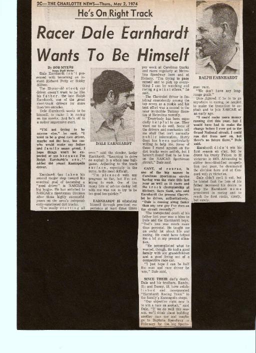 DALE AND RALPH EARNHARDT THE BEST EVER - Gallery - Billy & Barbara ...