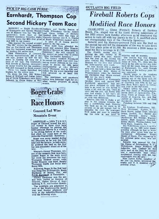 Oldies But Goodies # 2 -- Fireball, Earnhardt And Boger Are Winners ...