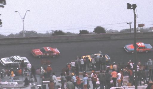 #88 Ricky Rudd #1 Buddy Baker #2 Dale Earnhardt #43 Richard Petty 1981 ...