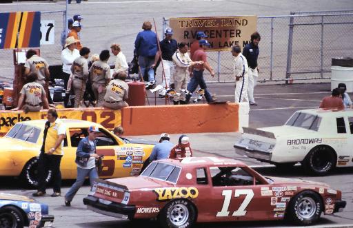#52 Jimmy Means #6 D.K. Ulrich #17 Lake Speed 1982 Gabriel 400 ...