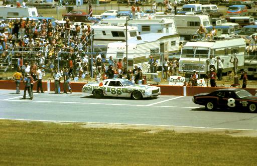#8 Ed Negre #88 Darrell Waltrip 1976 Cam 2 Motor Oil 400 @ Michigan ...