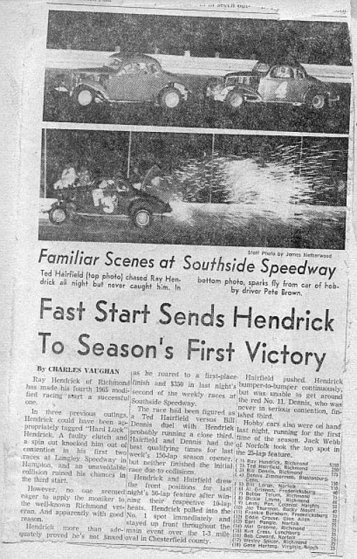 Ray Hendrick-Roy Hendrick Collection-Given To Andy Towler Thanks Roy-To ...