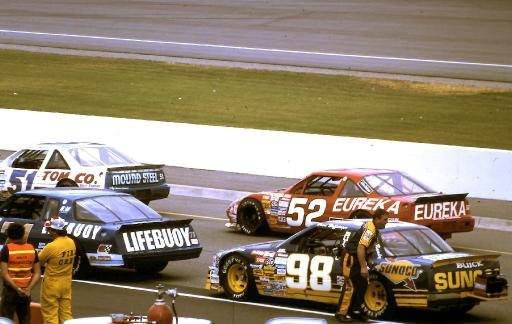 #51 David Simco #71 Dave Marcis #52 Jimmy Means #98 Brad Noffsinger ...