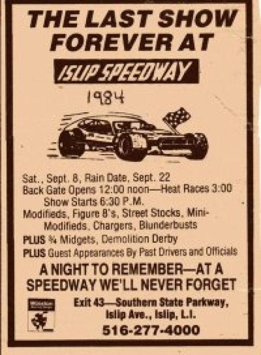 Islip Speedway DecaL - Gallery - Chargincharlie Putzer | racersreunion.com