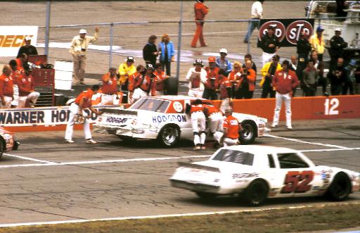 #21 Neil Bonnett #52 Jimmy Means 1982 Champion Spark Plug 400 ...