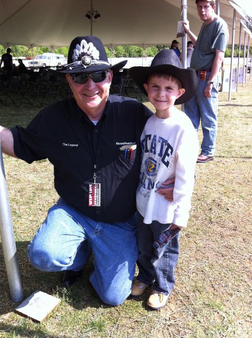 Tim Leeming And Boy In Matching Cowboy Hats - Gallery - Jill McNeely ...