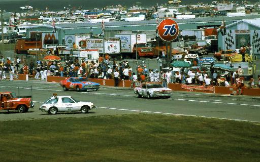 #21 David Pearson #43 Richard Petty #18 Joe Frasson 1976 Champion Spark ...