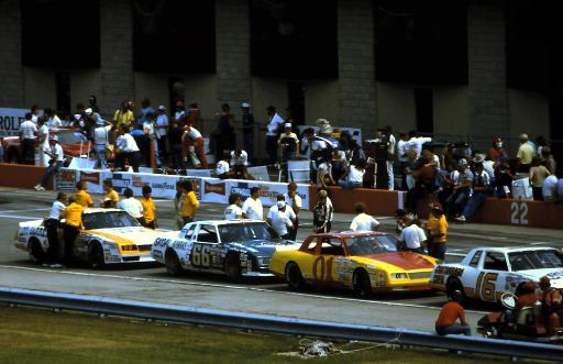 #16 David Pearson #01 Doug Heveron #66 Phil Parsons #98 Joe Ruttman ...