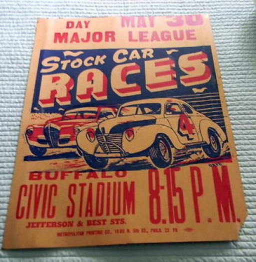 Stock Car Poster Buffalo Civic Stadium - Gallery - Jim Wilmore ...