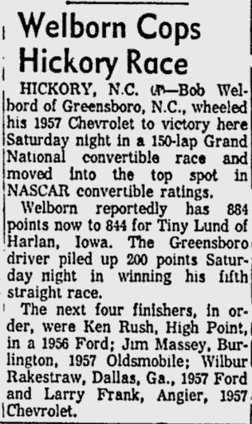 1958 Bob Welborn Hickory Convertibles - Gallery - TMC Chase ...