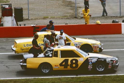 #48 James Hylton #94 Bobby Wawak 1981 Champion Spark Plug 400 ...