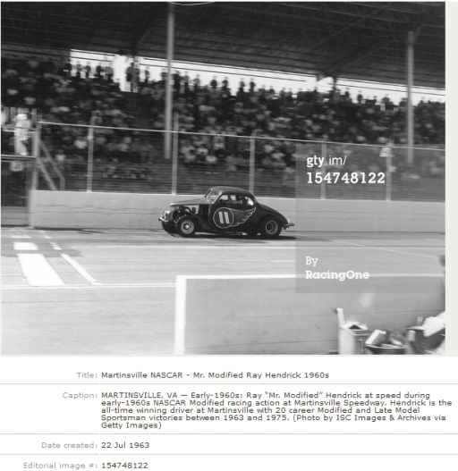 1st Of 20 Martinsville Wins For Mr. Modified - 1963 - Gallery - Dave ...