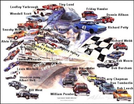 Middle Georgia Raceway Commemorative Print - With Drivers Names ...
