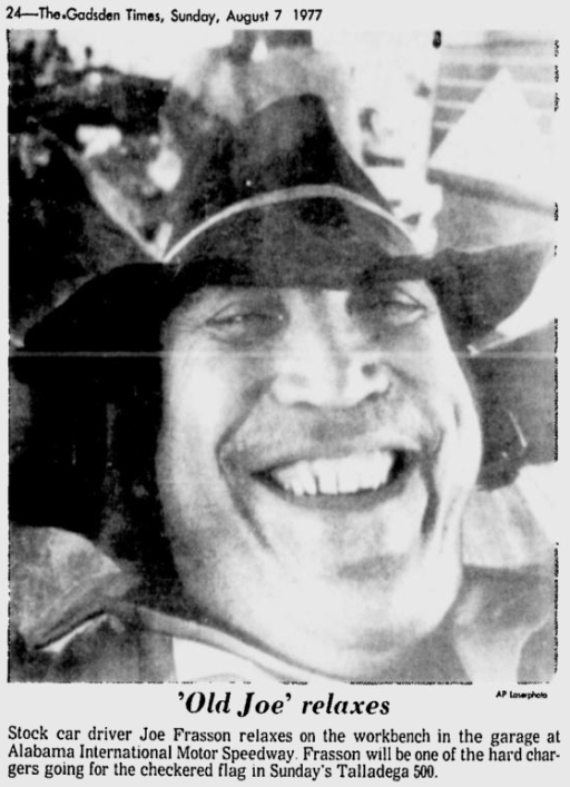 1977 Talladega Joe Frasson - Gallery - TMC Chase | racersreunion.com