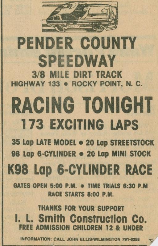 Pender County Speedway - Gallery - Wayne Barnhill Jr. | racersreunion.com