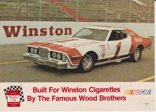 WINSTON NUMBER 1 SHOW CAR 1976 MERCURY COUGAR POST CARD oo5a FRONT ...