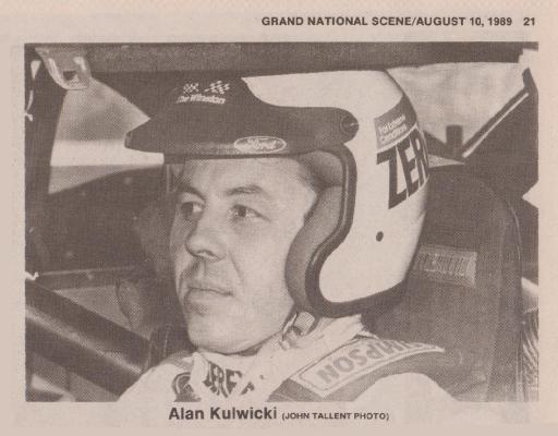 #7 ALAN KULWICKI WEARING ZEREX ANTIFREEZE COOLANT,THE WINSTON, FORD ...