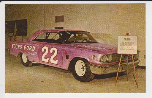 0001a #22 YOUNG FORD, THE JOE WEATHERLY STOCK CAR MUSEUM FRONT ...