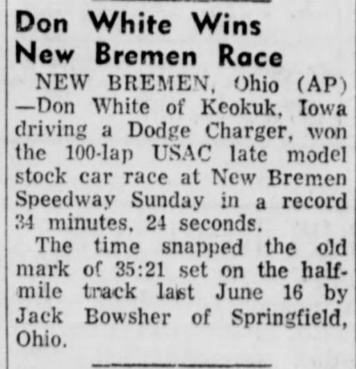 May 25, 1969 New Bremen Speedway - Gallery - TMC Chase | racersreunion.com