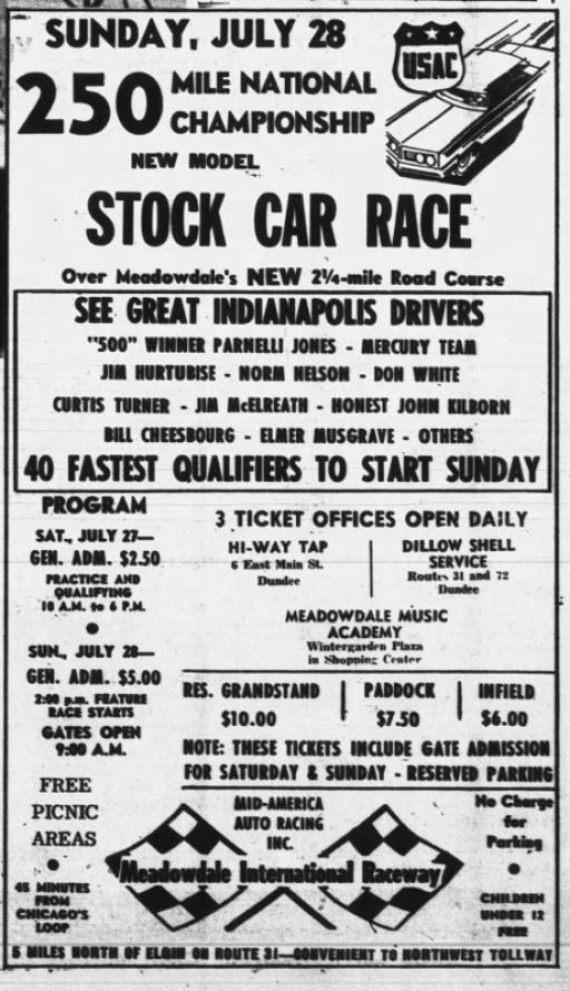 July 28, 1963 Meadowdale International Raceway - Gallery - TMC Chase ...