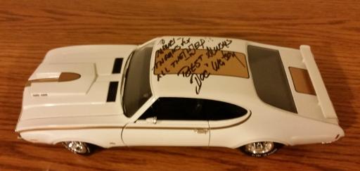 Doc Watson Signed 69' Hurst Olds - Gallery - John H Strickland ...