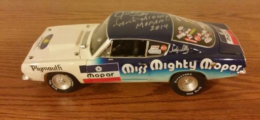 Judy Lilly Signed 68 Cuda - Gallery - John H Strickland | racersreunion.com