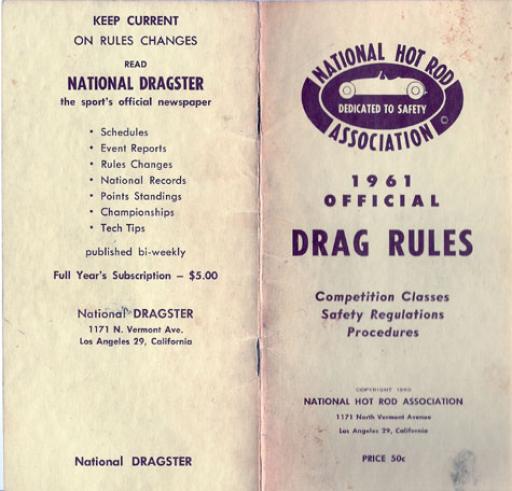 1961_NHRA_RULE_BOOK - Gallery - Tom Kasch | racersreunion.com