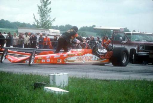 Jeb Allen Lining Up For A Run 1972 Dragway 42 Photo By Todd Wingerter ...