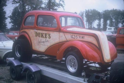 Duke's Hemi Anglia On Trailer In Pit Photo By Todd Wingerter - Gallery ...