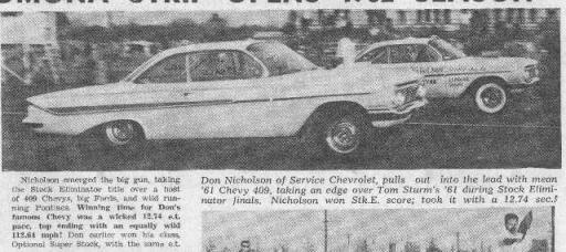 Dyno Don With A "Mean Lead Over Don Strum" In 1961 - Gallery - Ron ...