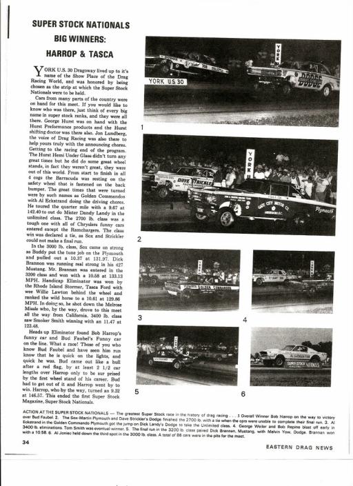 York Press. Super Stock Nationals - Gallery - Ron Cooper ...