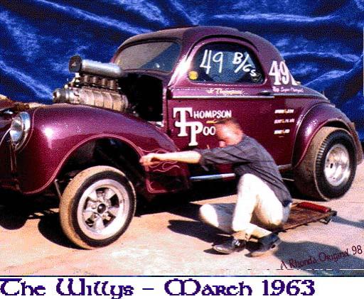 Jr. Thompson And His 41 Willys 1963 - Gallery - Ted McClure ...